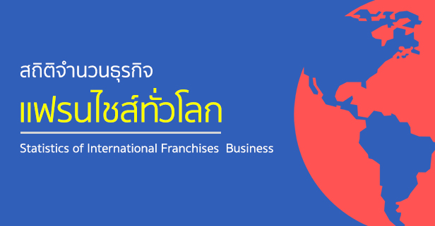 The Number of Franchise Business (International) by ThaiFranchiseCenter.com